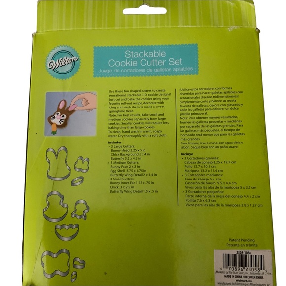 Wilton | Kitchen | Wilton Stacking 3d Cookie Cutter Set Easter | Poshmark